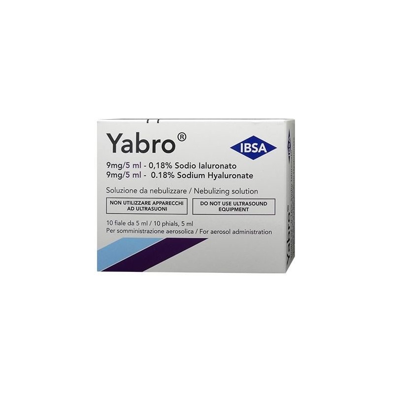 YABRO AEROSOL SODIO IALURONATO 0.18% SOLUZIONE DA NEBULIZZARE 10 FIALE ...